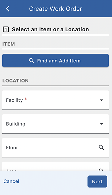 Create Work Order in WebTMA Mobile – TMA Systems