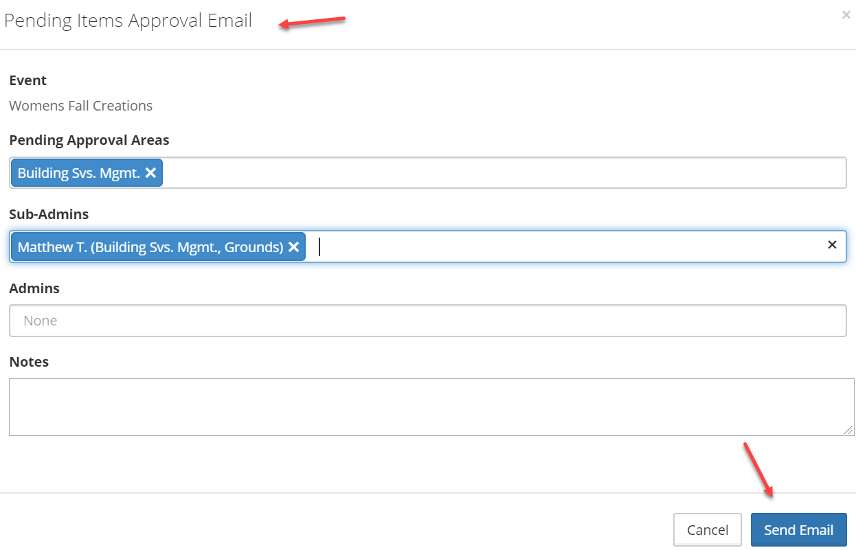 Who is holding up the event approval process? (Have Sub-Admins/Admins ...